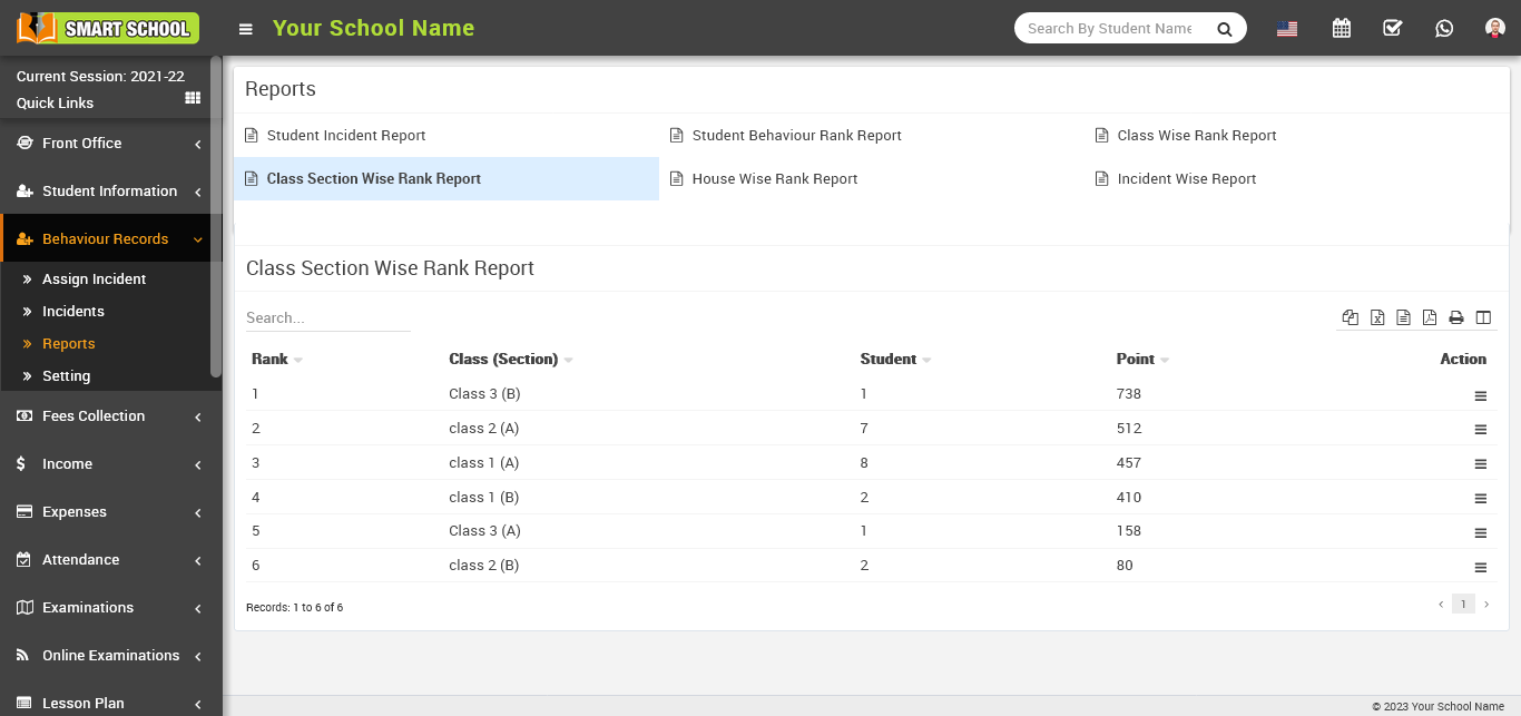Smart School Behaviour Records by QDOCS | CodeCanyon